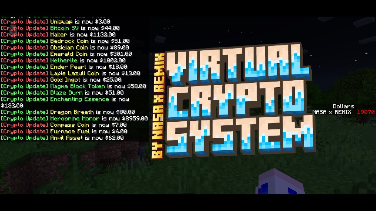 Minecraft Bedrock Crypto Stock Market System [Addon] – Ultimate In-Game Economy! - YouTube