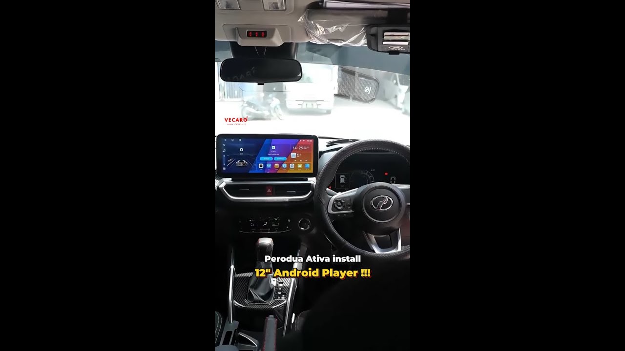 Perodua Ativa install 12" Android Player!!! Fuiyohhhhh!!! - YouTube