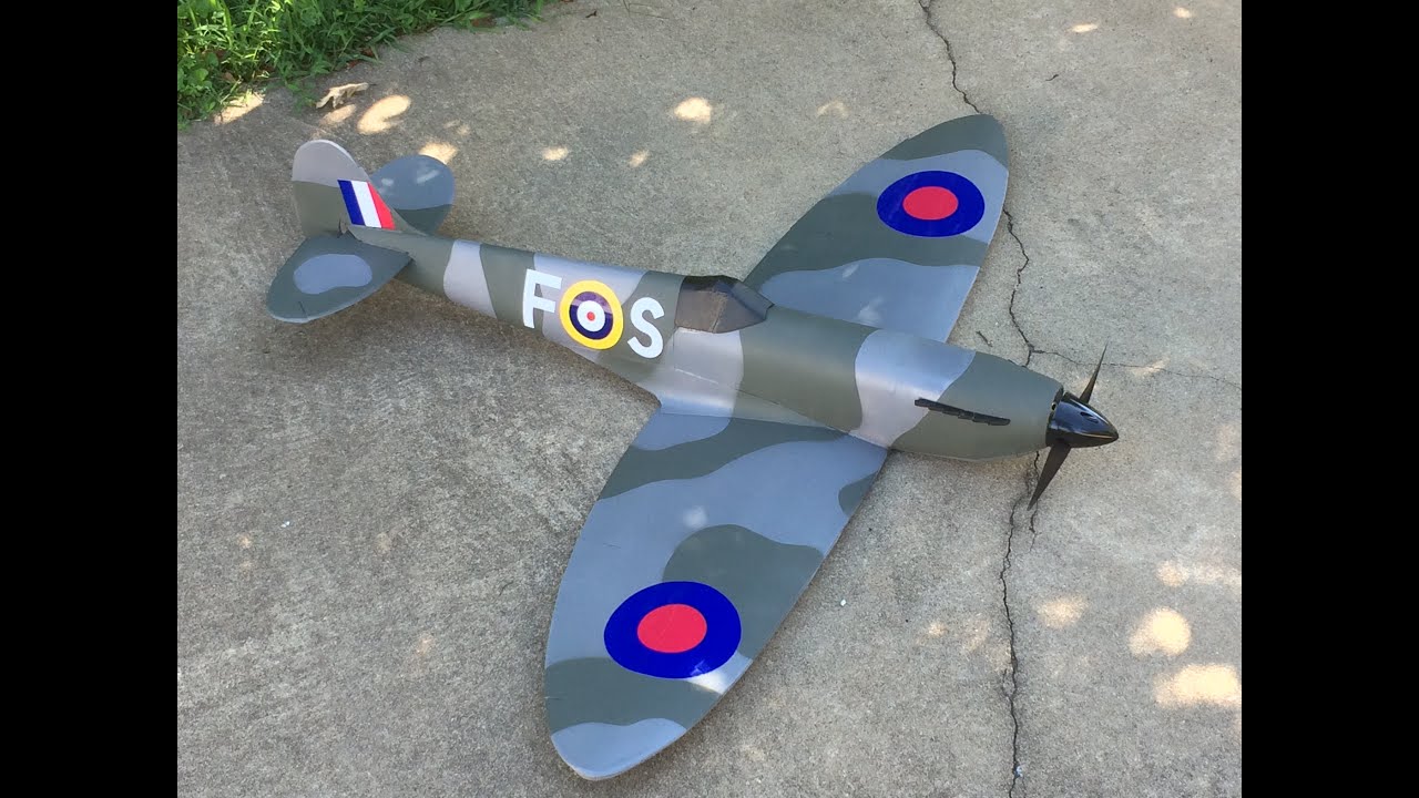 Master Series Flite Test Spitfire 2nd Battery 4s - YouTube