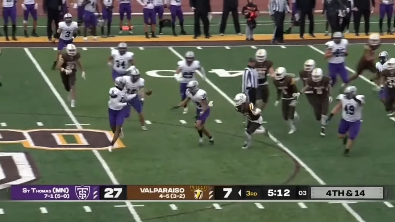 punt return team starts lateraling the ball after it was touched by the ...