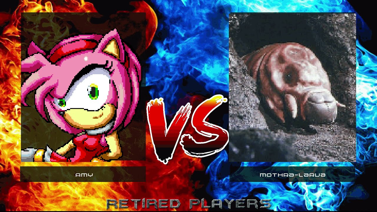 Amy Rose (Sonic) 𝙑𝙎. Mothra Larva (Godzilla) | 𝑹𝑨𝑵𝑫𝑶𝑴 𝑩𝑨𝑻𝑻𝑳𝑬𝑺 🄷🄳 #153 ...