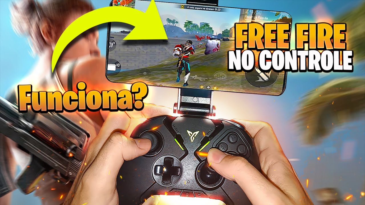 COMO JOGAR FREE FIRE no CONTROLE em 2026? Será que funciona? (Free Fire ...