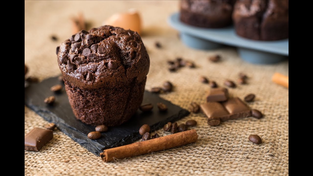 Double Chocolate Chip Muffin | Chefika's Kitchen - YouTube