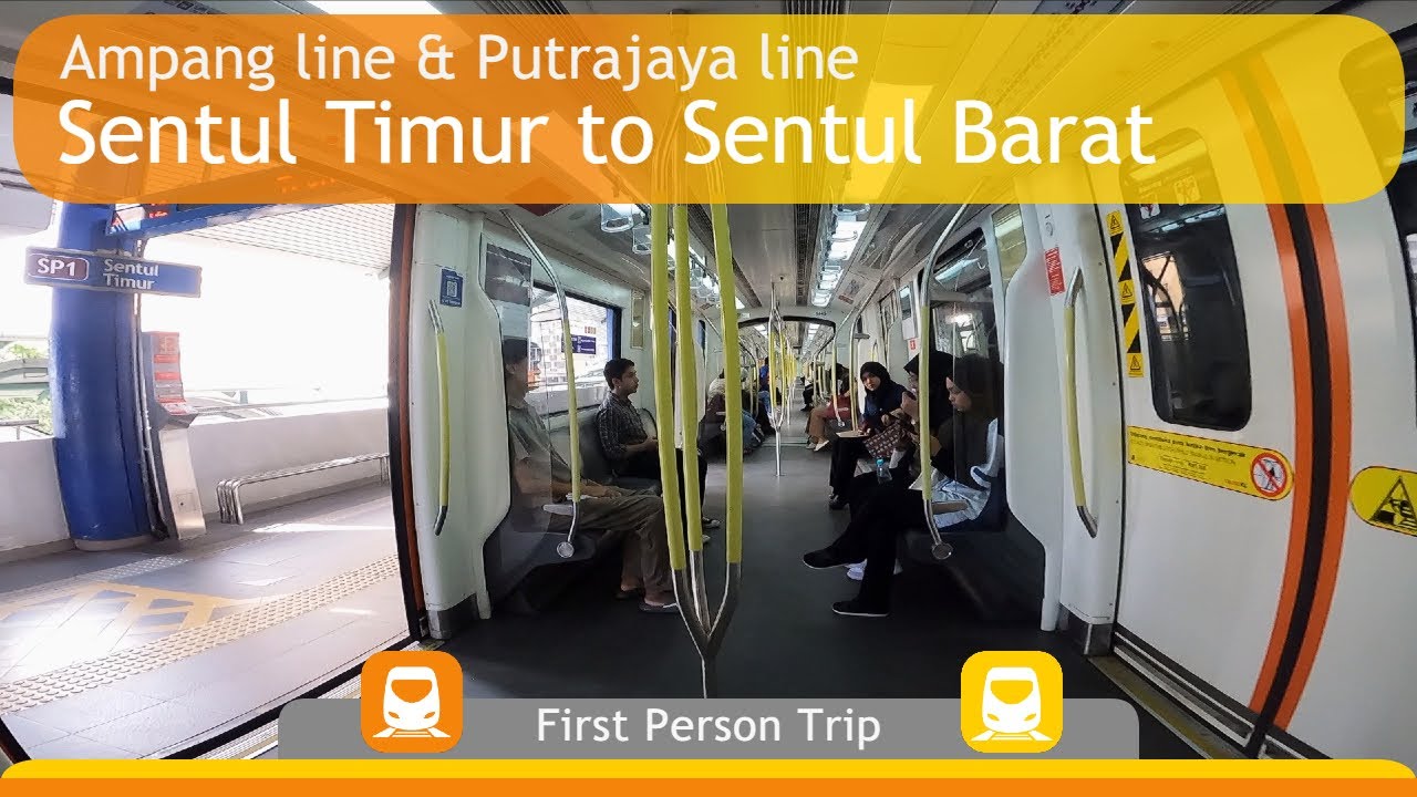 LRT & MRT POV : Sentul Timur to Sentul Barat - YouTube