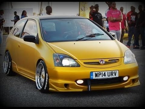 STUNNING!! HONDA CIVIC EP3 Type-R ROLLS INTO HONDA DAY [HD] - YouTube