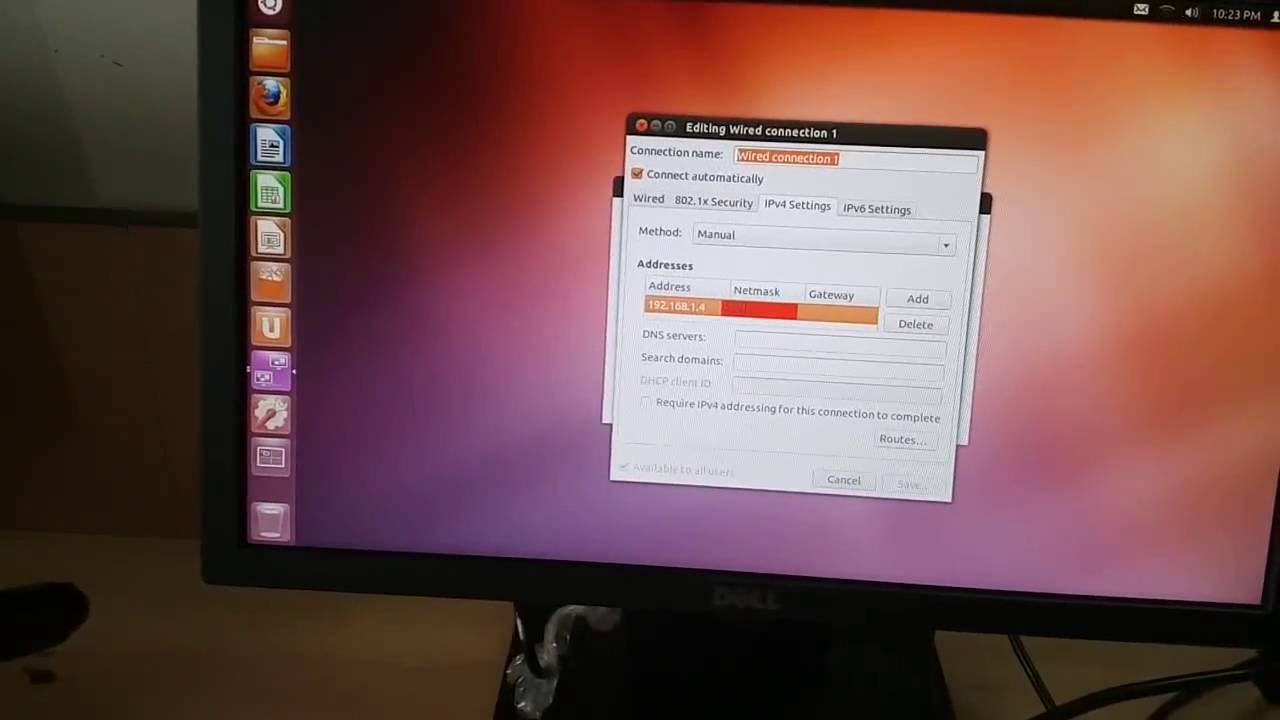 how to ubuntu network ip address configuration - YouTube