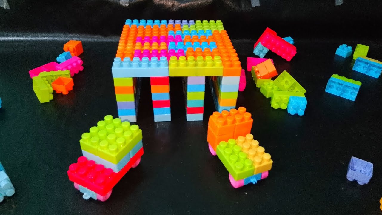 Satisfying DIY Car parking/ASMR Building Blocks/block/Saima Toys - YouTube