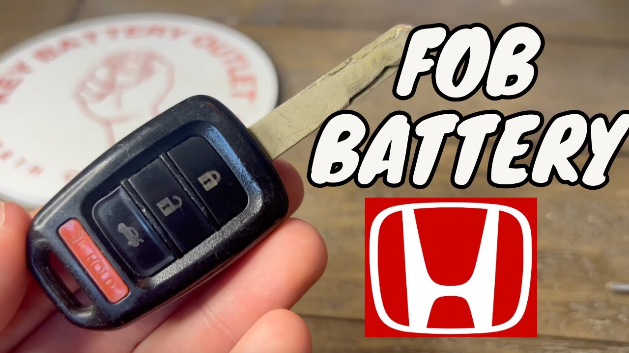 HONDA / CIVIC / ACCORD / HR-V / CR-V And More Remote Key Battery Change ...