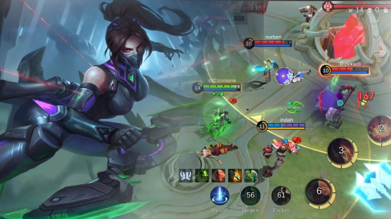 Venom Hanabi Skin !! 24 Kills + Maniac ! Continuously Defeating Enemy 😎 ...