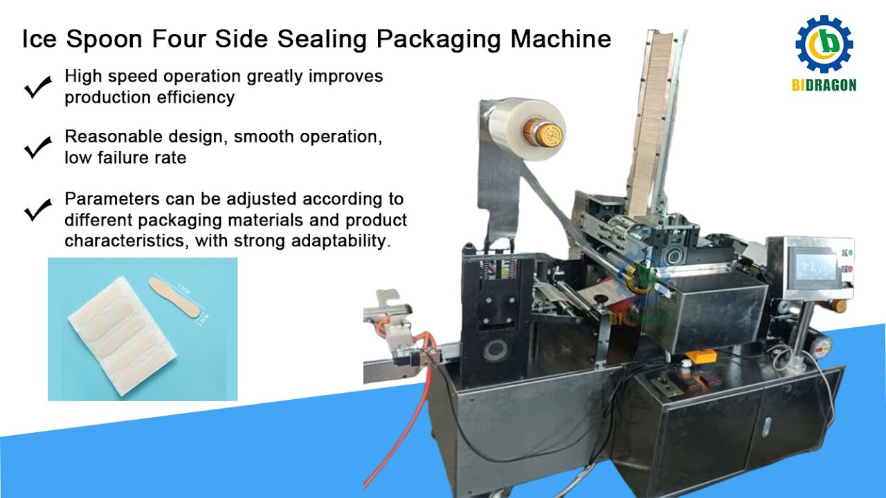 Ice Cream Spoon Four Side Sealing Packing Machine # ...