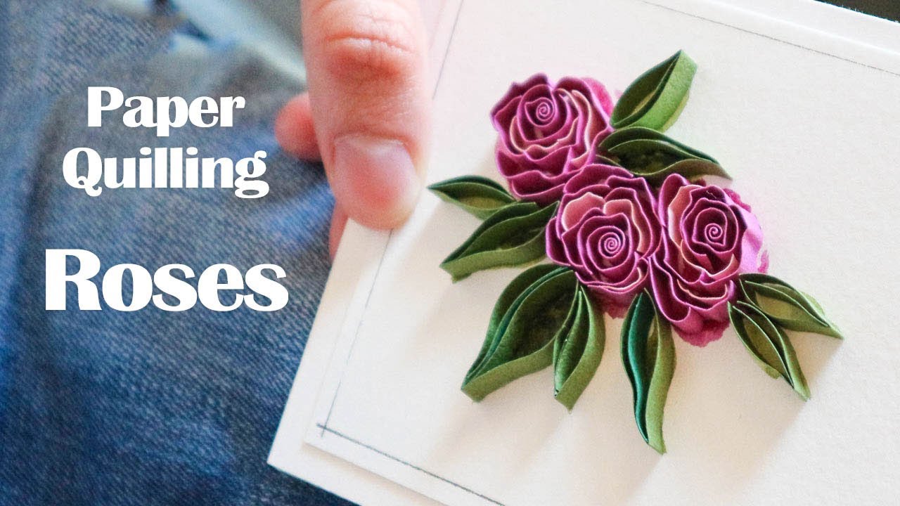 How to Make Paper Roses Card | Birthday Gift Ideas | Trandafiri Hartie ...