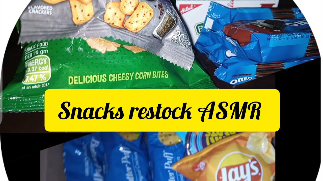 snacks restock ASMR 😋 | snack drawer restock - YouTube