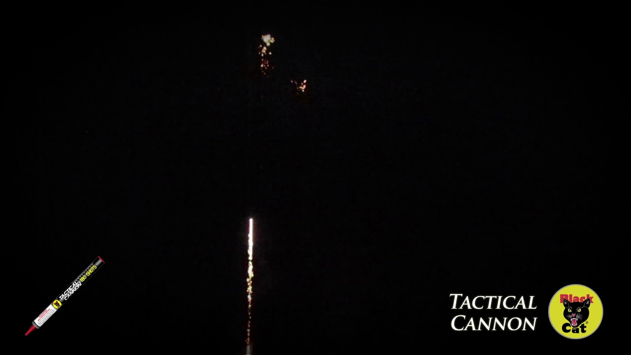 Tactical Cannon by Black Cat Fireworks 12/1 RCBC521A - YouTube
