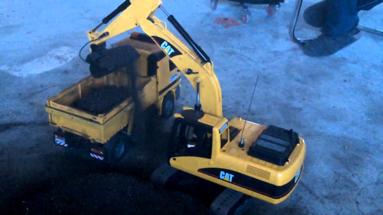 RC Bruder Bagger mit CTI Zylinder und Verstellbarem GRL - YouTube