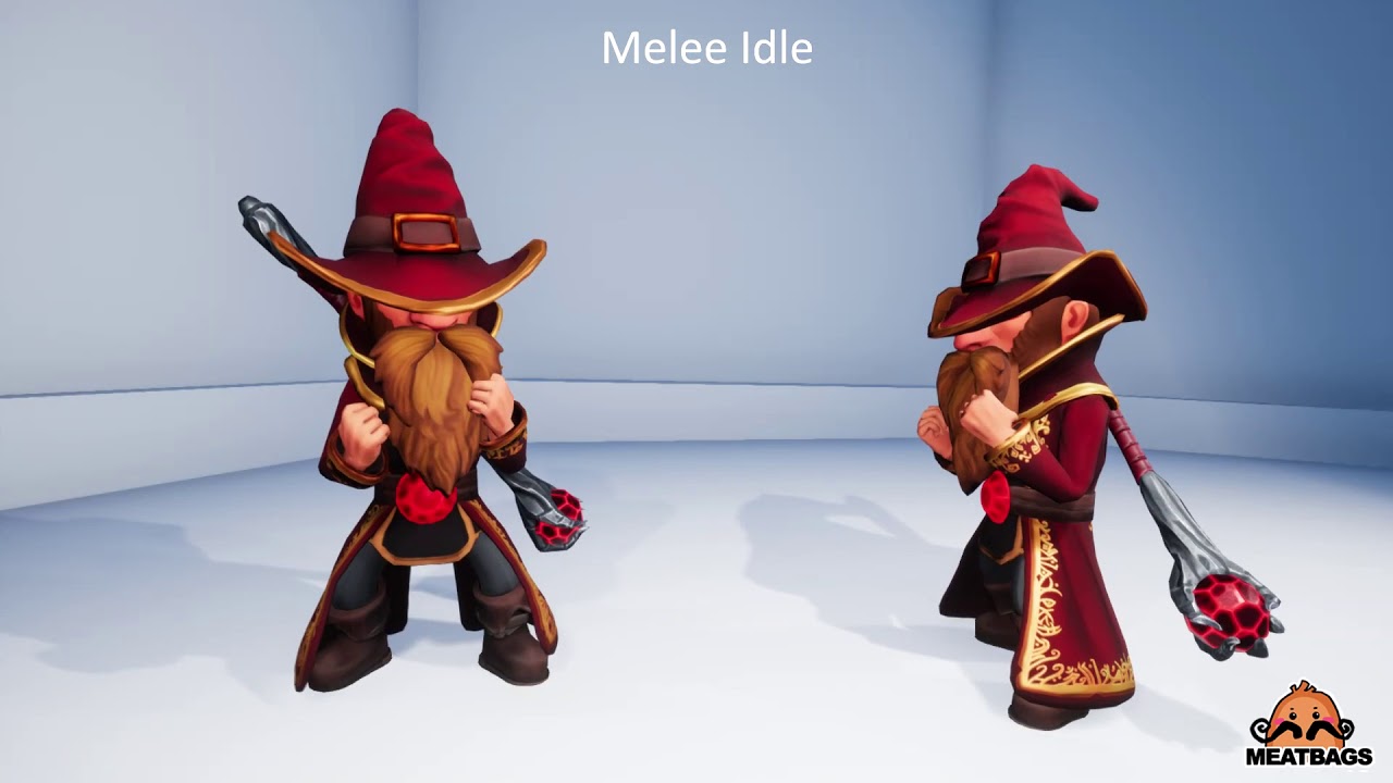 Stylized Wizard Animation Demo - YouTube