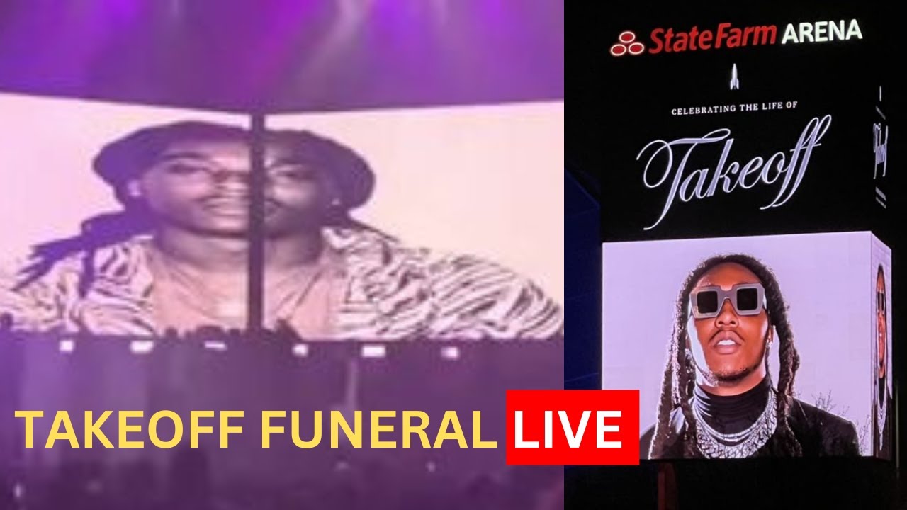 Rapper Takeoff Funeral Live - Emotions run on high And This Happens At ...