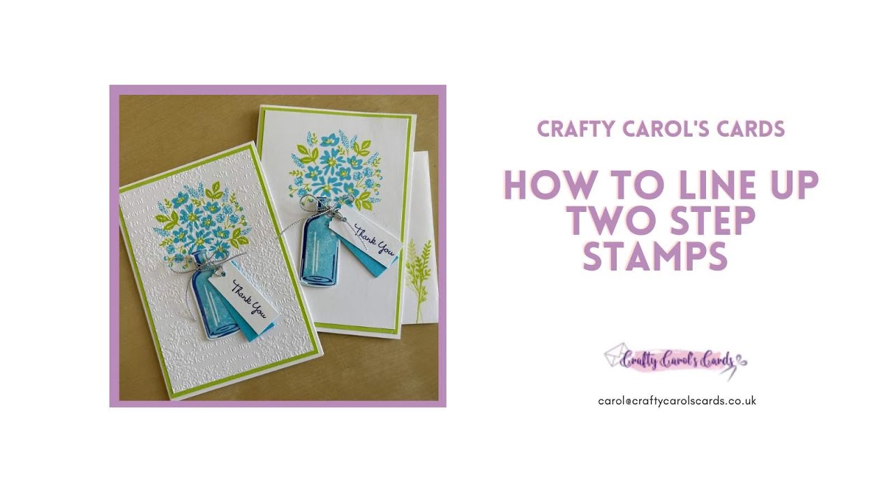 How to line up two step stamps - YouTube