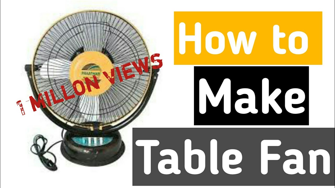 How to make Table fan for Summer || Summer Craft || Deepak art craft ...