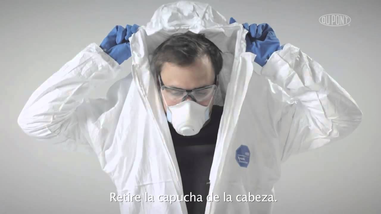 Tyvek® Classic Xpert: Ponerse et quitarse de forma segura las prendas ...