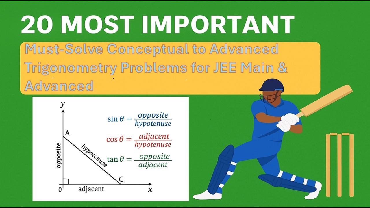 Trigonometry Problems | Top 20 PYQs of JEE Main & Advanced |#jeemain # ...