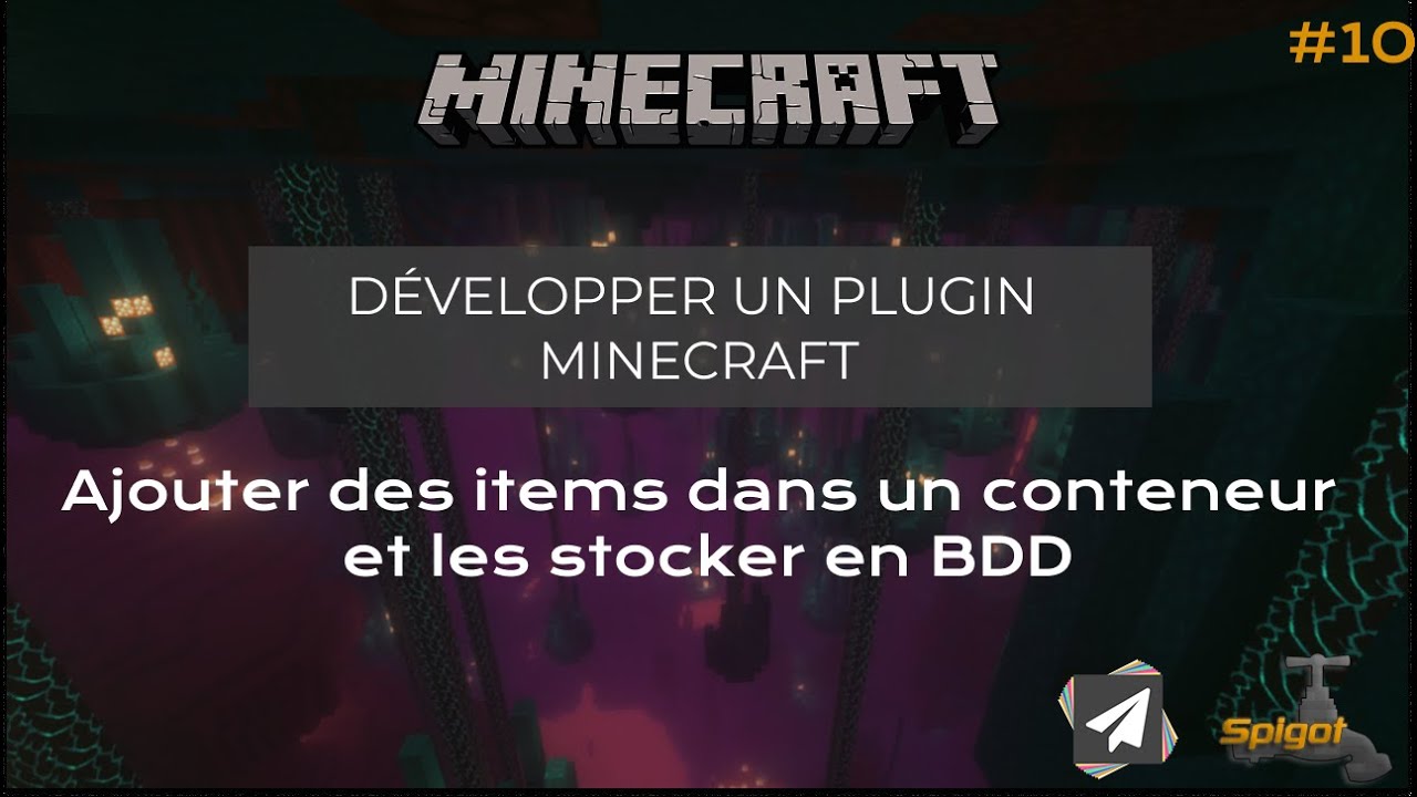 CREER UN PLUGIN MINECRAFT #10 | AJOUTER DES ITEMS DANS UN CONTENEUR ET ...