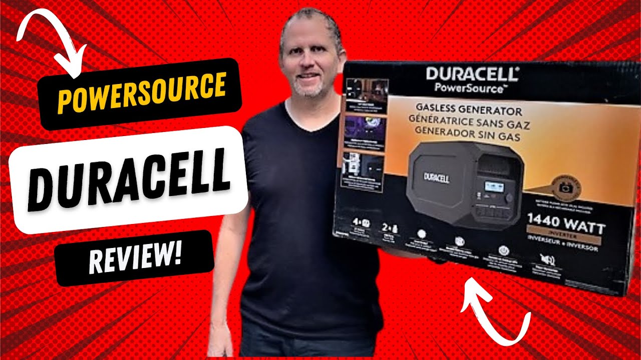 Duracell PowerSource Gasless Generator Power Backup 1440 Continuous ...
