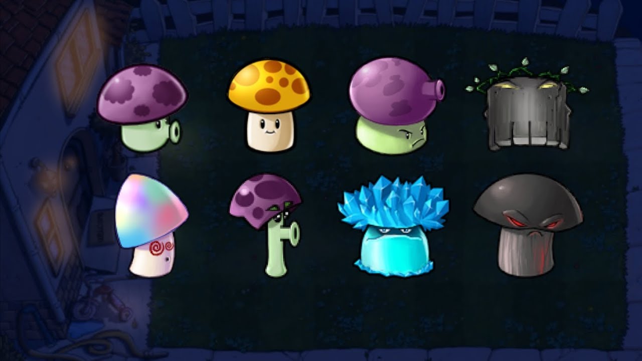 Ranking All Night Plants In Plants Vs Zombies - YouTube