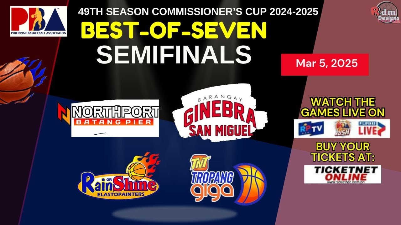 Pba Game Schedule for Mar 5, 2025 | PBA Commissioner's Cup 2024-2025 | BEST OF SEVEN SEMIFINALS ...