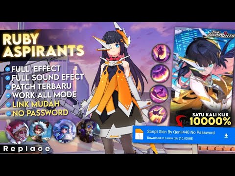 TERBARU !! | Script Skin Ruby Aspirants | No Password | Full Effect Voice - Patch Terbaru - YouTube