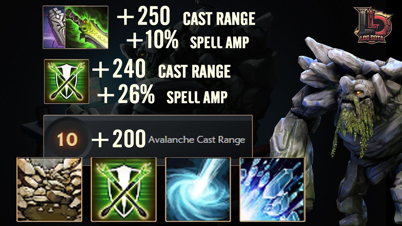 CRAZY CAST RANGE with Avalanche from TINY MAGE build | Ability Draft ...