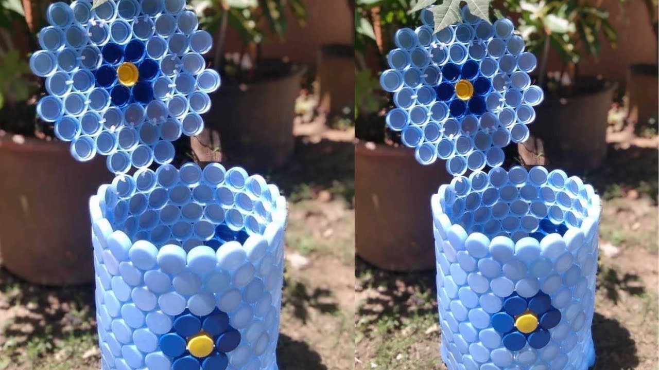 AMAZING simple bottle top diy craft - YouTube