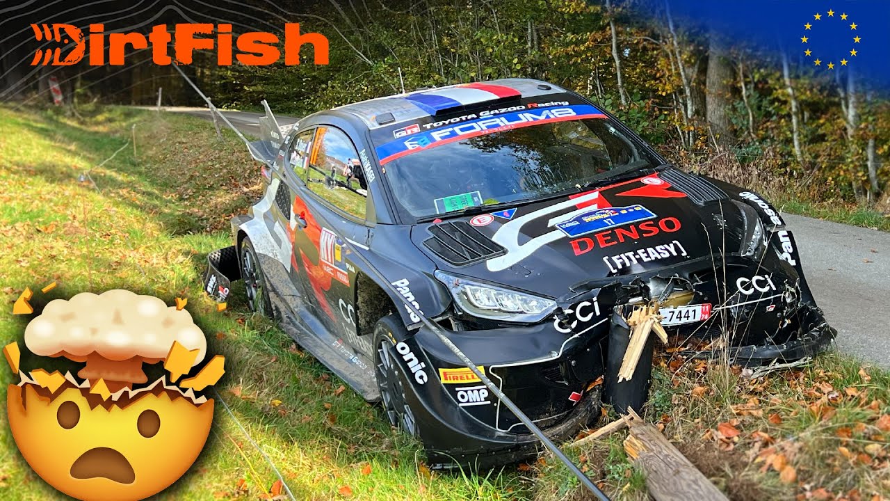 Ogier CRASHES Out 🤯 WRC Central European Rally 2024 - YouTube