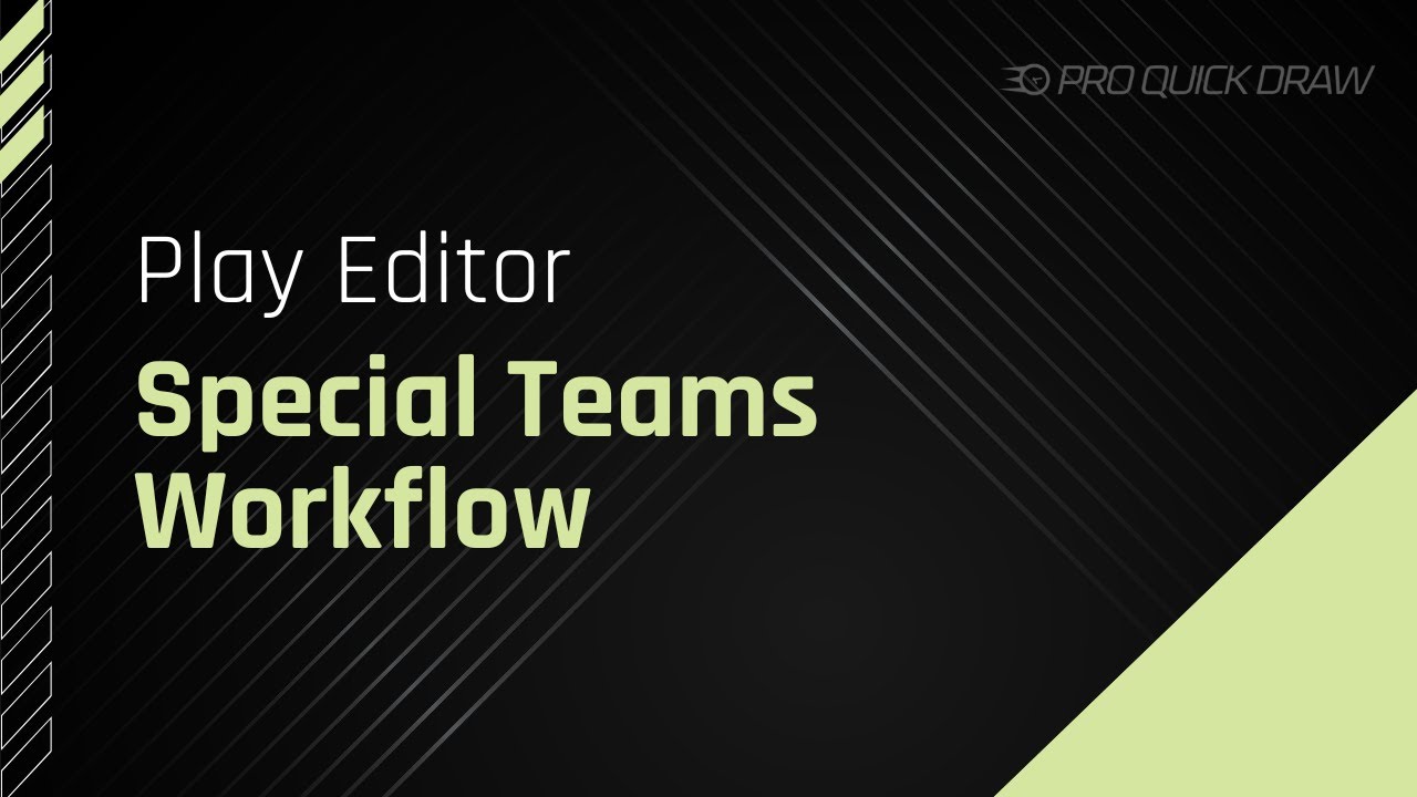 Play Editor Special Teams Workflow - YouTube