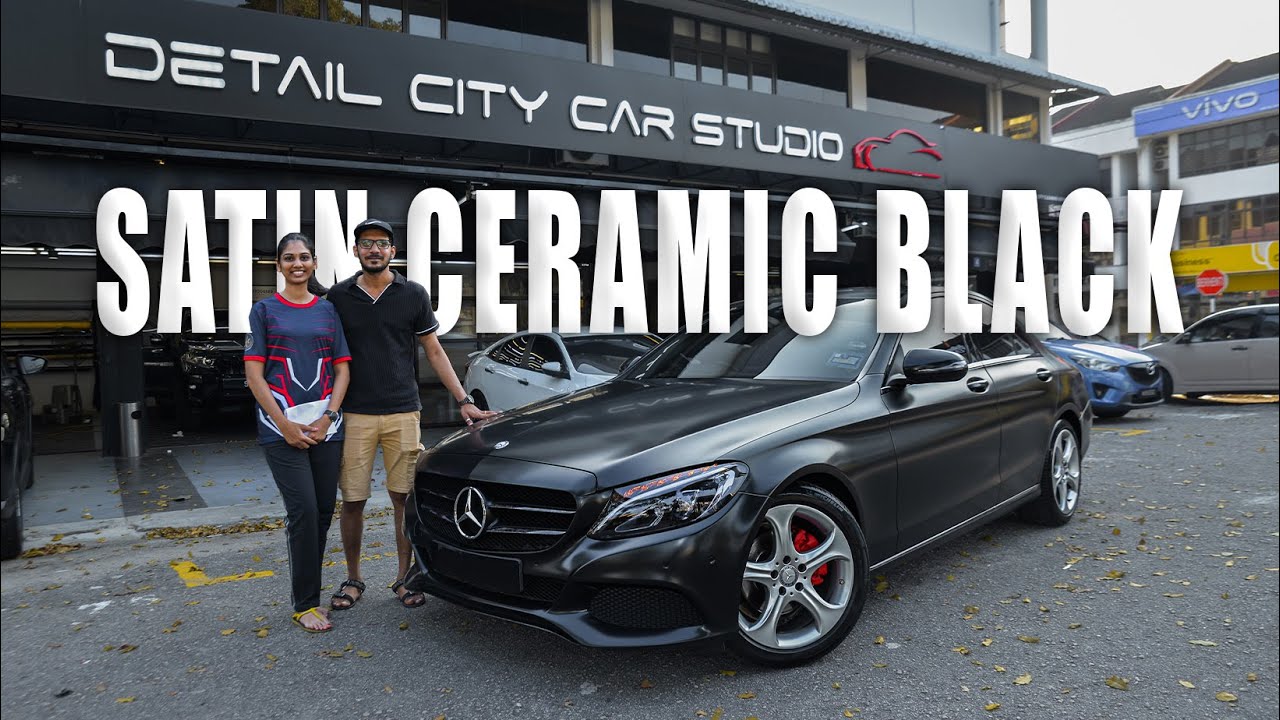 MERCEDES C CLASS W205 WRAPPED IN SATIN METALLIC BLACK l JOHOR BAHRU ...