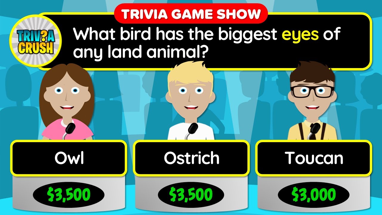 GENERAL KNOWLEDGE QUIZ! - 20 Trivia Questions in a Unique Game Show ...