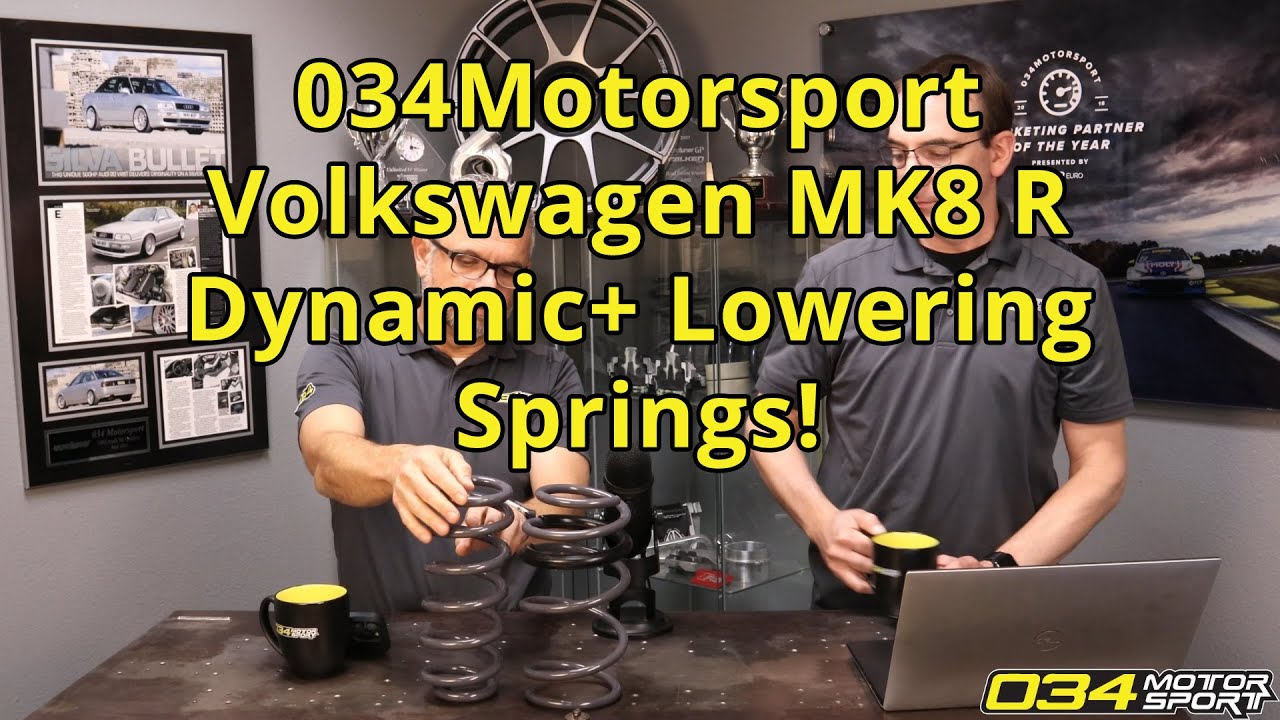 034Motorsport Dynamic+ Lowering Springs for MK8 Golf R! | 034Motorsport ...