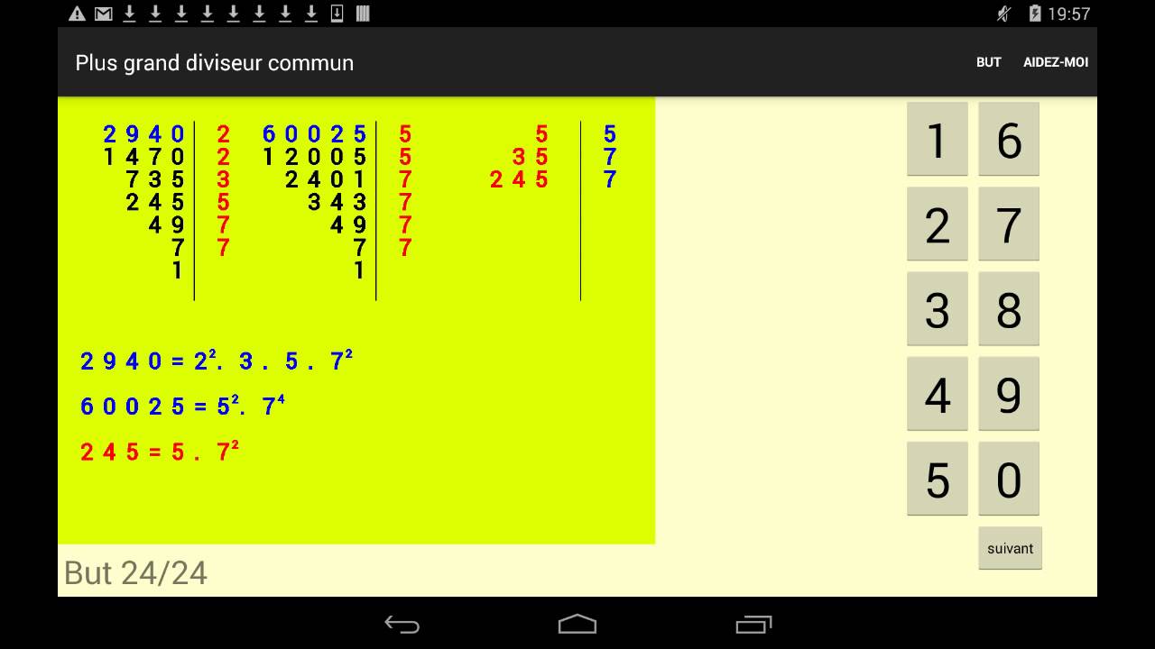 Apprendre à calculer le plus grand diviseur commun - YouTube
