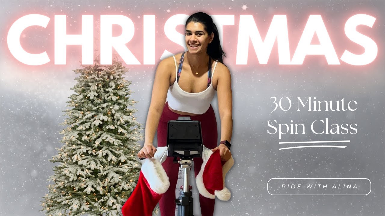 Christmas High Energy Holiday HIIT Spin Class! - YouTube