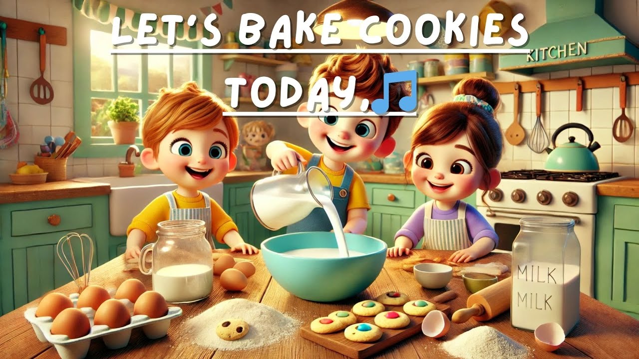 Let's bake cookies today🎵Song for Kids and Toddlers #kidsvideo / # ...