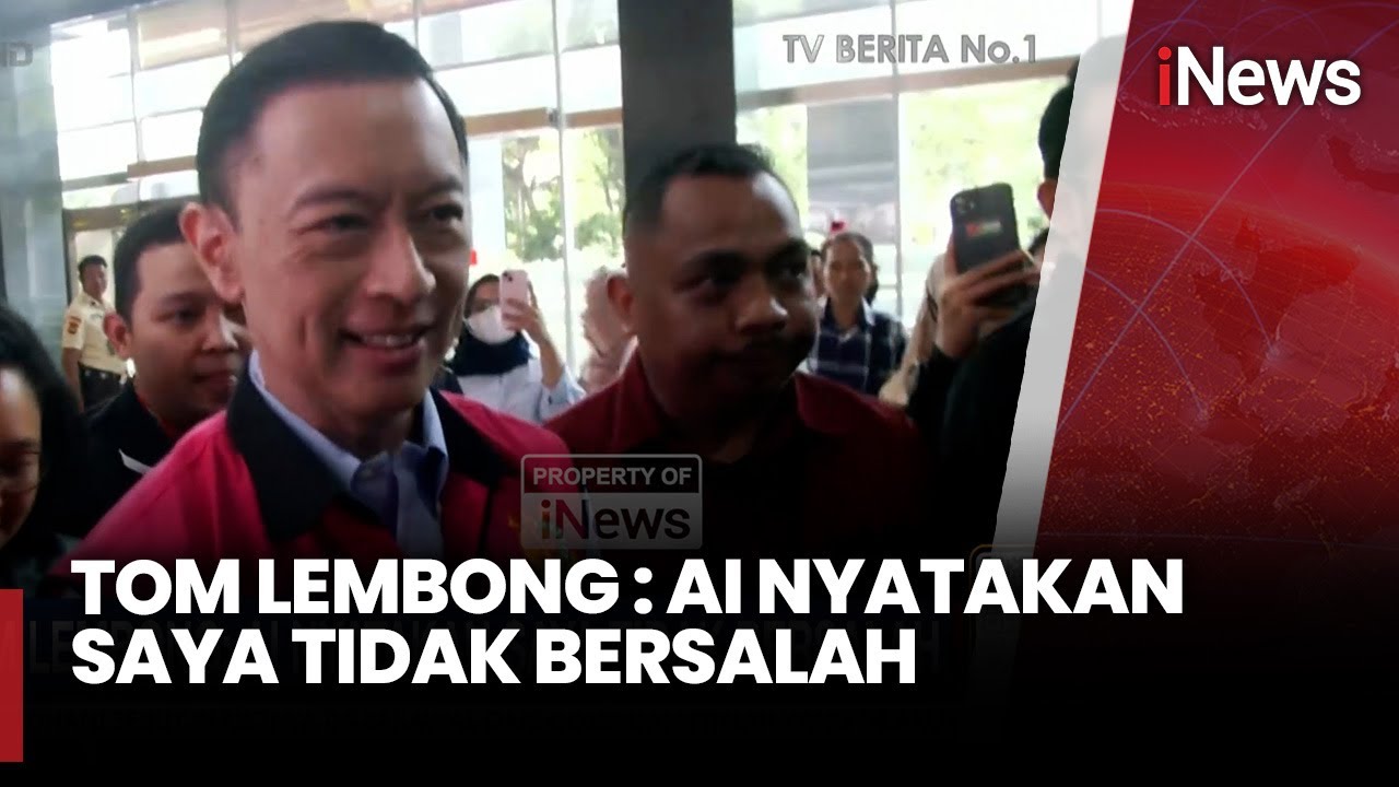 Tom Lembong: AI Nyatakan Saya Tidak Bersalah | iNews Pagi | 11/07 - YouTube