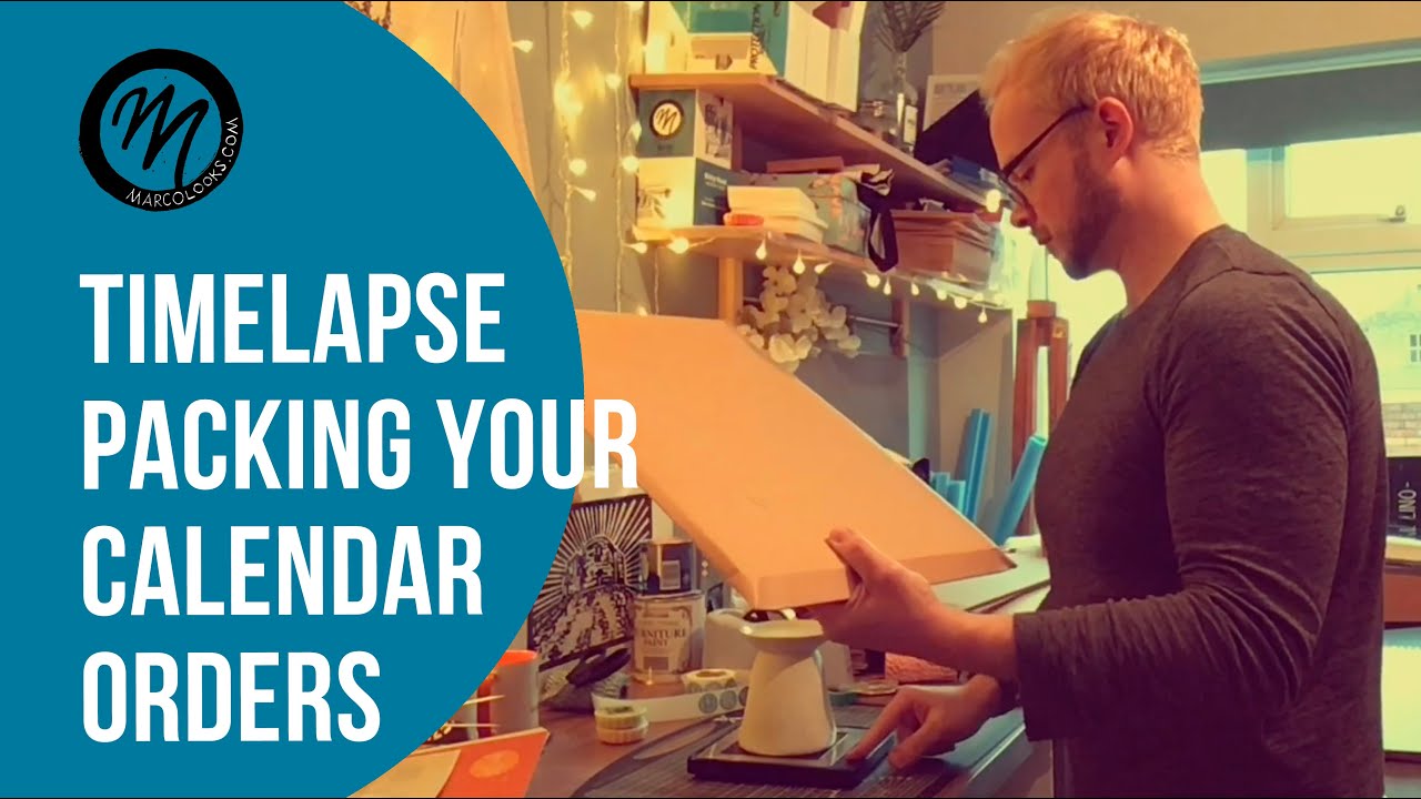 TIMELAPSE PACKING YOUR CALENDAR ORDERS: Getting Your 2021 Calendars ...