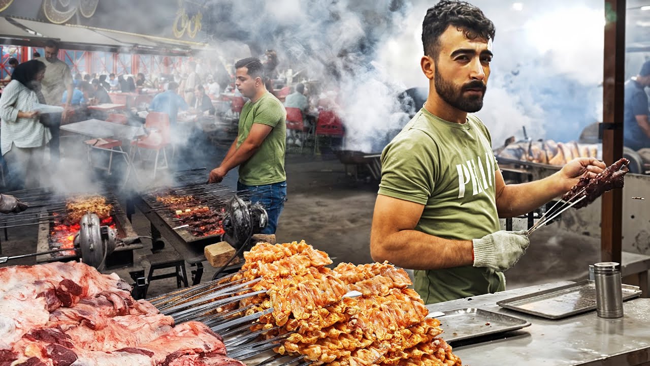3 TON LAMB MEAT every day! - The busiest resturant in IRAN - JIGAR ...