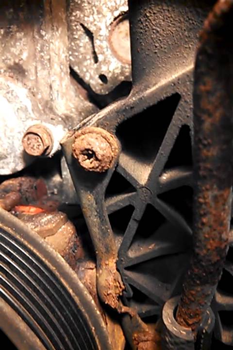 Removing intake manifold rusty bolts - YouTube