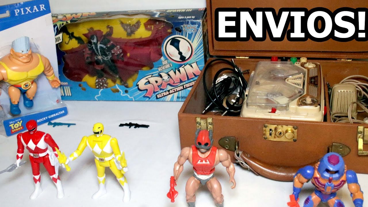 Bonecos POWER RANGERS, TOY STORY, HE-MAN, SPAWN, GRAVADOR da série ...
