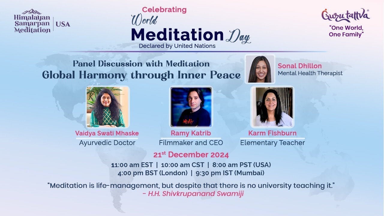 Global Harmony through Inner Peace - YouTube