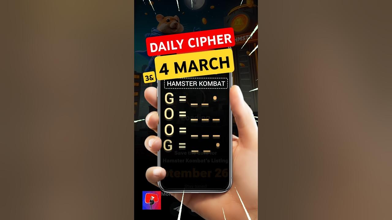 Hamster Kombat dev game daily cipher 4 March | Hamster kombat daily cipher | Hamster combo today ...
