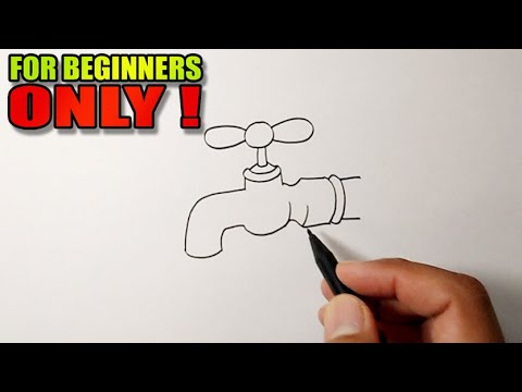 How to draw a faucet easy | Simple Drawing - YouTube
