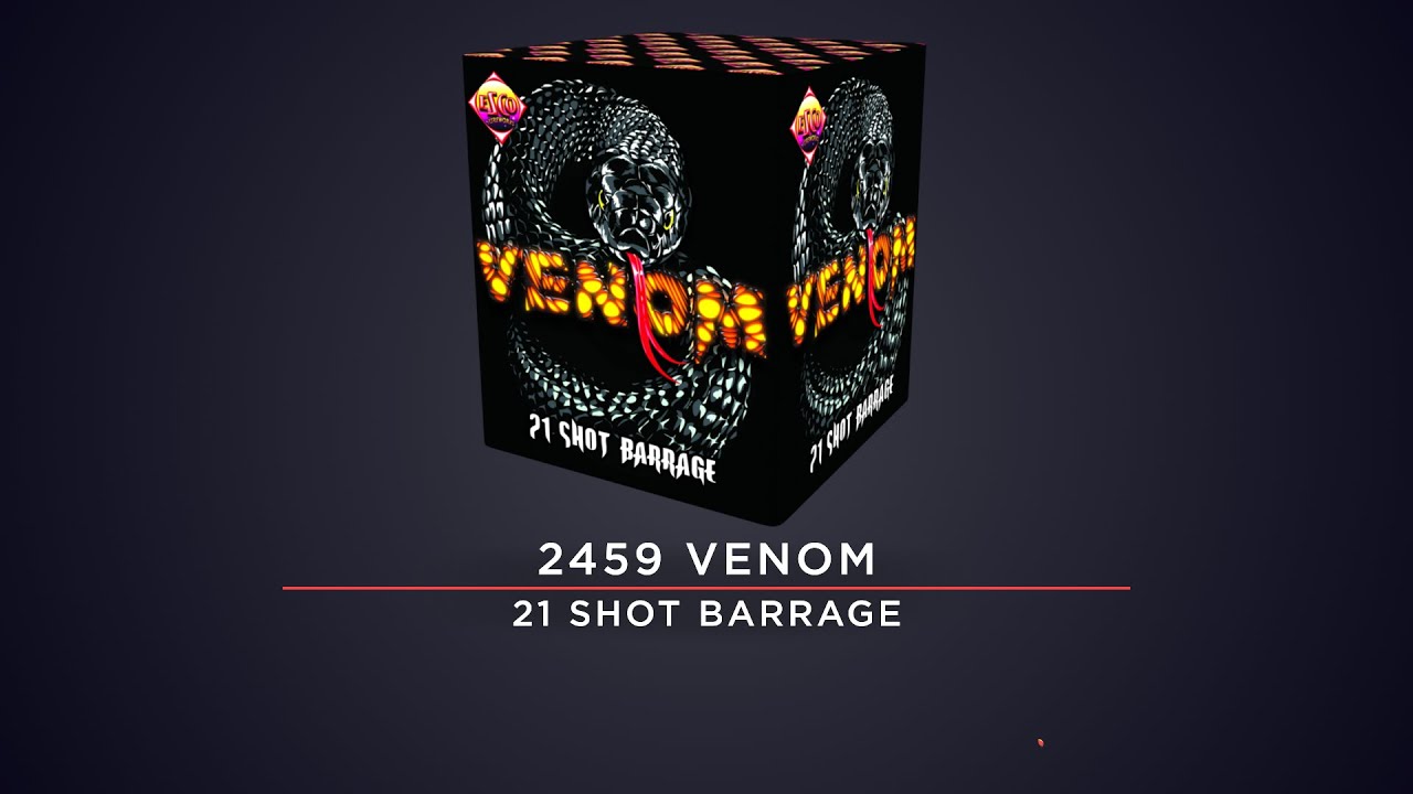 Bright Star Fireworks - 2459 Venom 21 Shot Barrage - YouTube