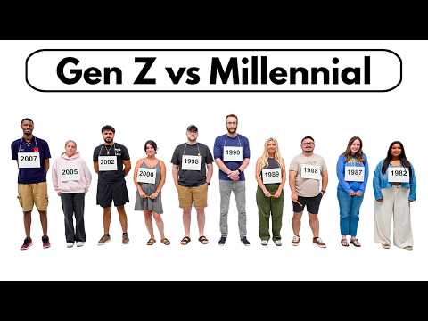5 Gen Z vs 5 Millennials