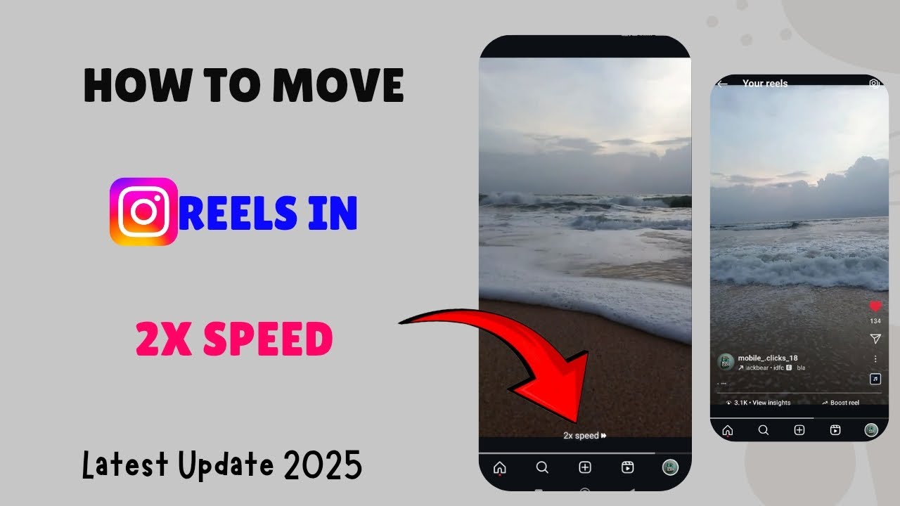 How to watch instagram reels in 2X speed||Instagram reels 2x speed se ...